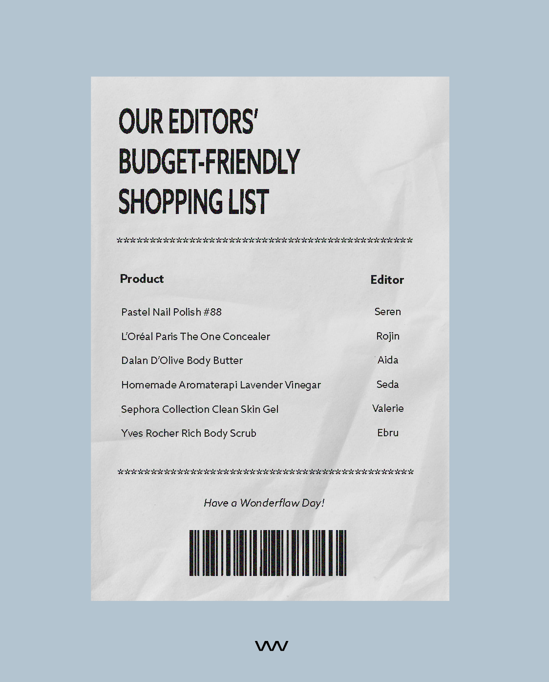 Our Editors’ Budget-Friendly Shopping List | Wonderflaw